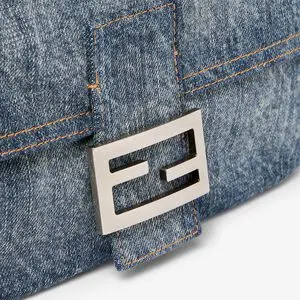 Fendi Baguette® 26424 Light Blue Denim Bag